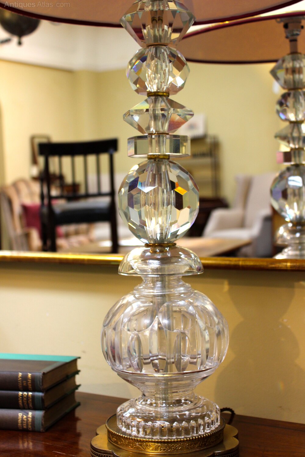 Antiques Atlas - Early 20thc."Stacked" Glass Table Lamp as417a2543 / 6351