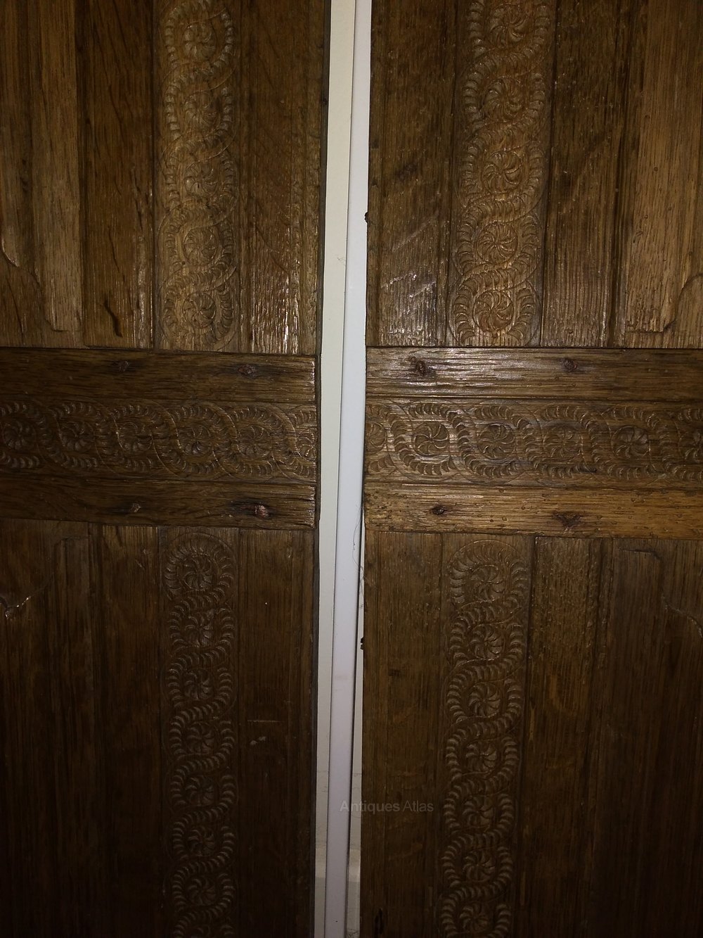 Antiques Atlas - Beautiful Pair Elizabethan Oak Linenfold Doors