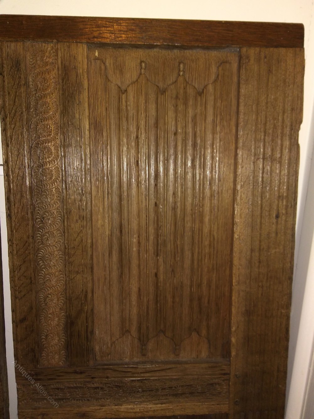 Antiques Atlas - Beautiful Pair Elizabethan Oak Linenfold Doors