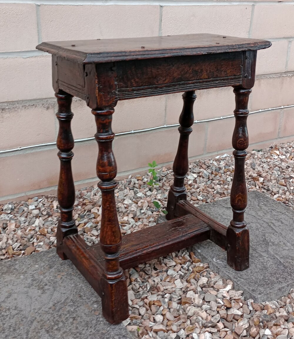 Elizabeth I /James I Joint Stool H Stretcher C1600 - Antiques Atlas
