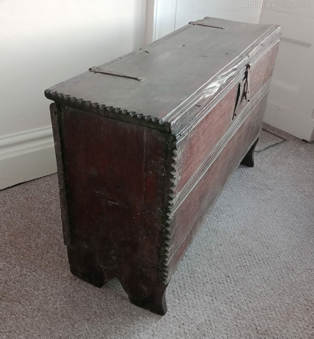 Untouched 16th Century Tudor Boarded Oak Chest as516a398 / HA33365478 ...