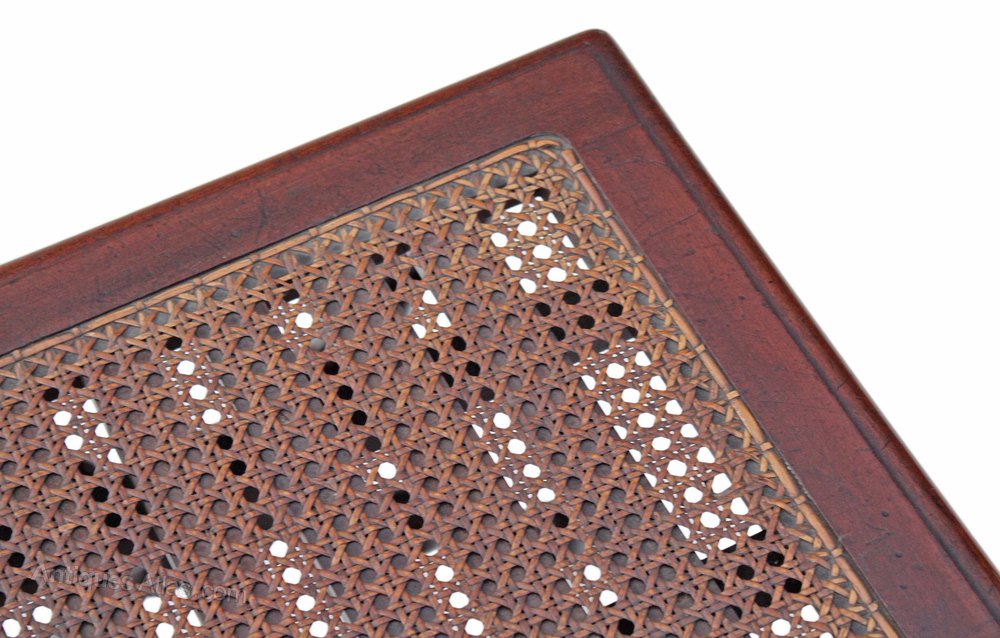 Victorian Mahogany Cane Luggage Stand Occasional - Antiques Atlas