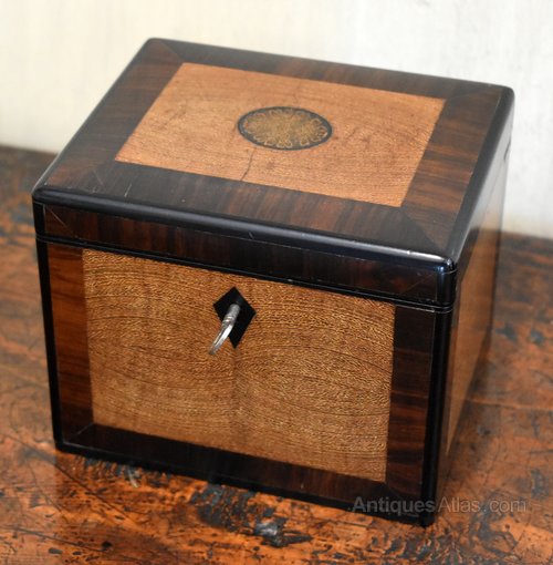 Antiques Atlas - Fine French Box In Wenge, Rosewood And Ebony