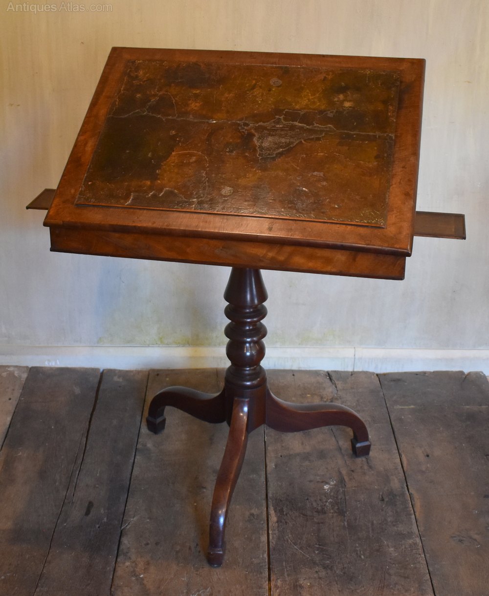 Georgian Mahogany Reading And Writing Table - Antiques Atlas