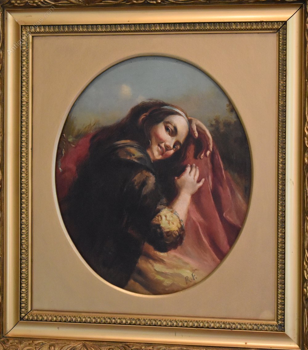 Antiques Atlas - Oil Painting Of Kate Kearney An Irish Beauty as514a1373