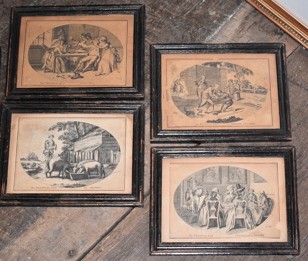 Antiques Atlas - Set Of 6 Georgian Prints 'The Prodigal Son' as514a1033
