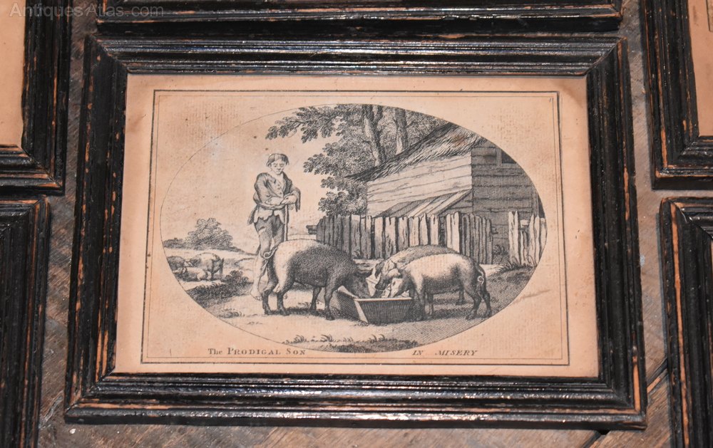 Antiques Atlas - Set Of 6 Georgian Prints 'The Prodigal Son' as514a1033