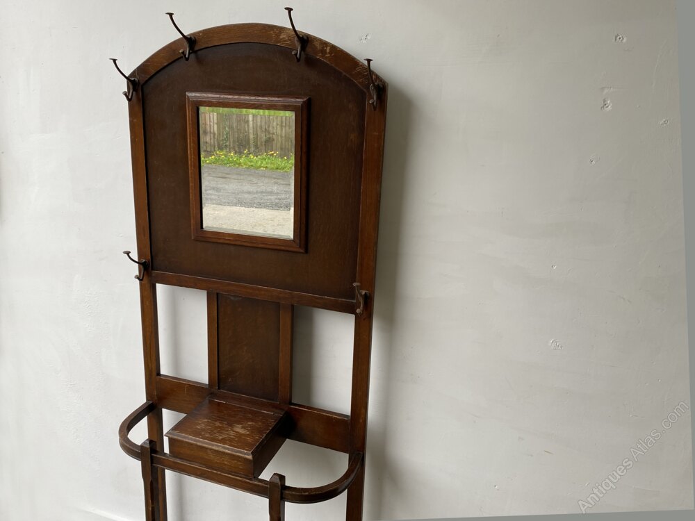 1930’s Vintage Hall Stand Coat Rack as642a632 - Antiques Atlas