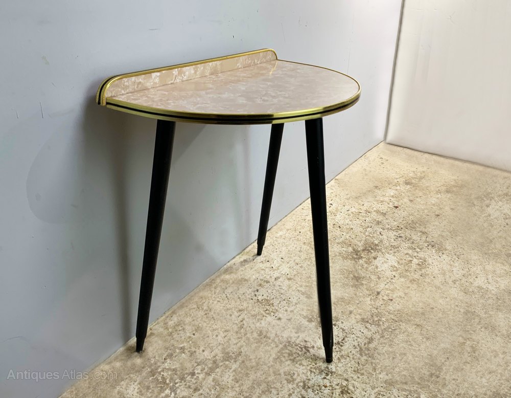 Antiques Atlas - 1960’s Vintage Mid Century Semi-circular 3 Leg Sid