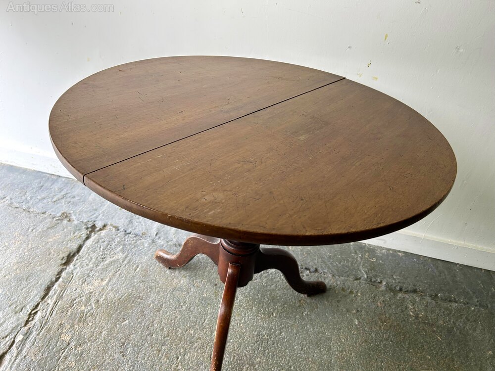 English Antique Georgian Oak Tilt-top Table as642a765 - Antiques Atlas