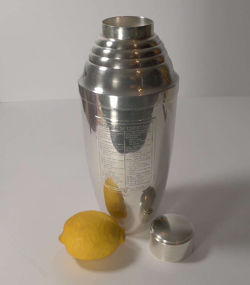 Antiques Atlas - Art Deco French Cocktail Shaker By Barra, Paris