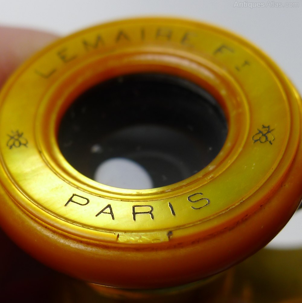 Antiques Atlas LeMaire Opera Glasses Golden Mother Of Pearl