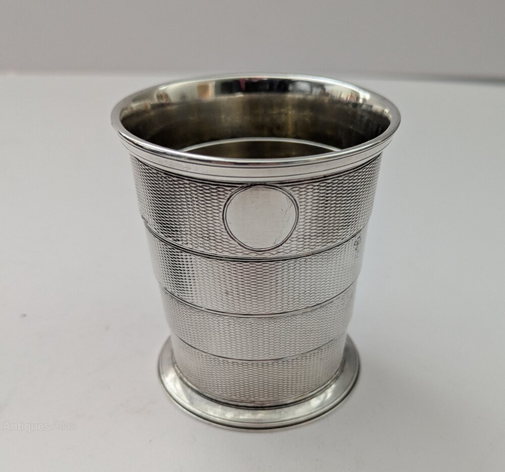 Antiques Atlas - Silver Telescopic Cup / Beaker In Case - 1864 ...