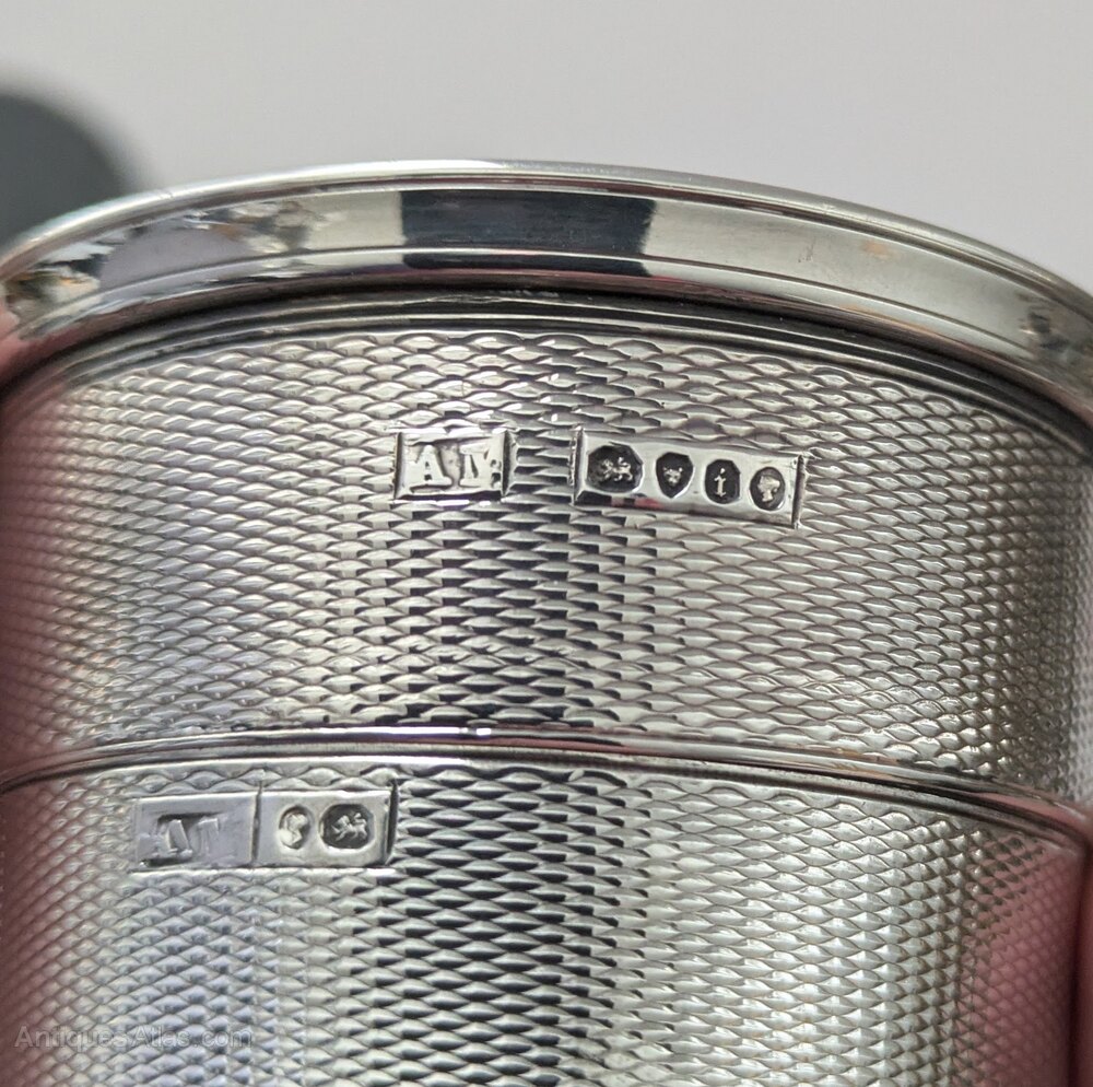 Antiques Atlas - Silver Telescopic Cup / Beaker In Case - 1864 ...