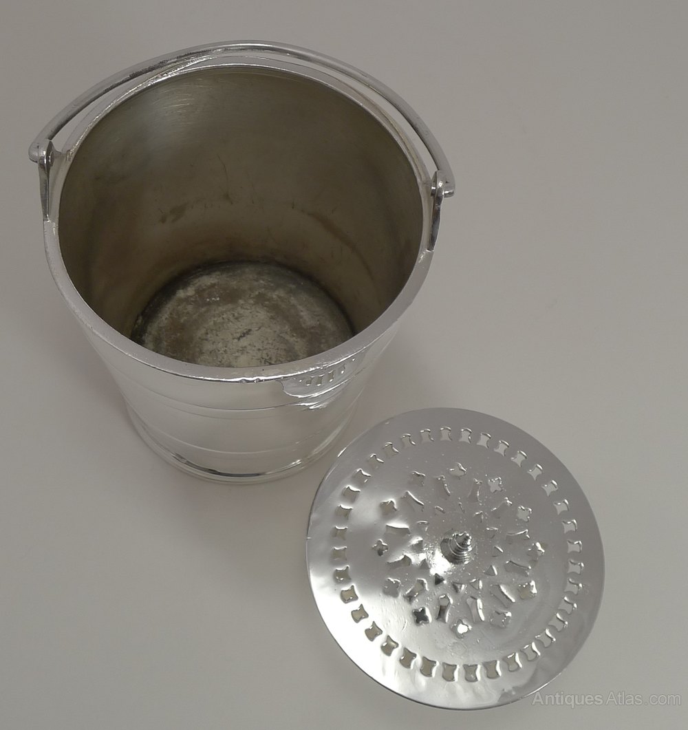 Antiques Atlas - Vintage Silver Plated Ice Bucket By Elkington & Co
