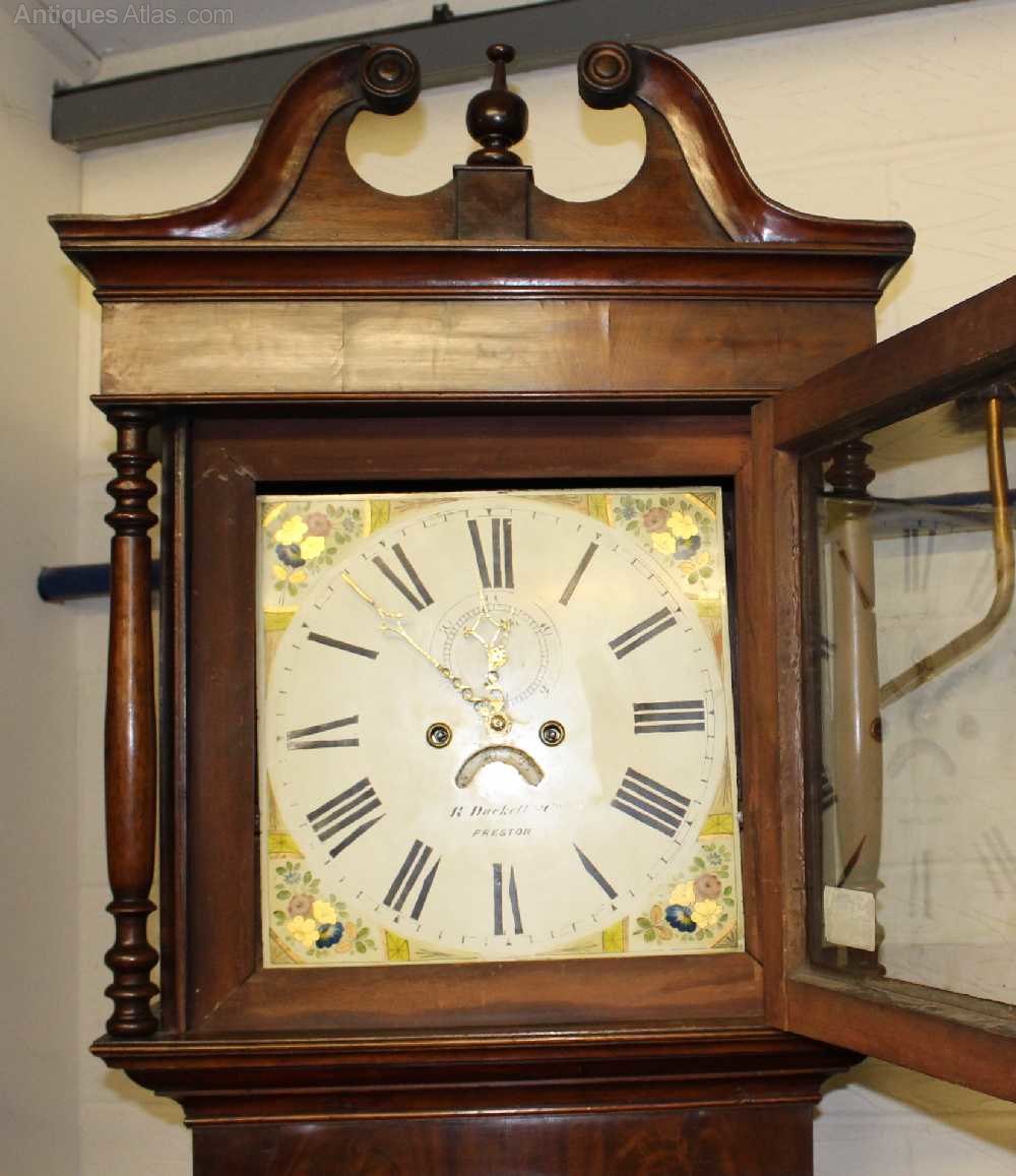 Antiques Atlas - 8 X Day Grandfather Clock R Duckel From Preston