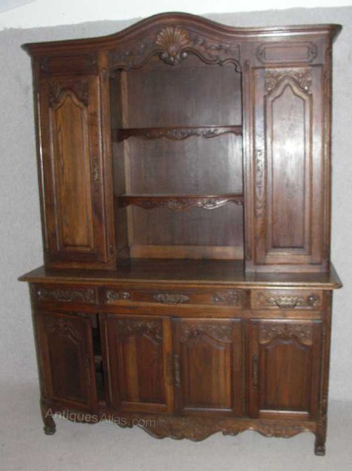Carved Oak French Neo Rustic Dome Topped Dresser - Antiques Atlas