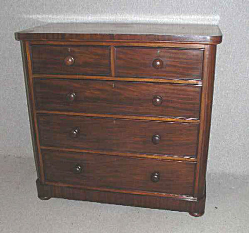 Mahohany Round Corner Chest Drawers - Antiques Atlas