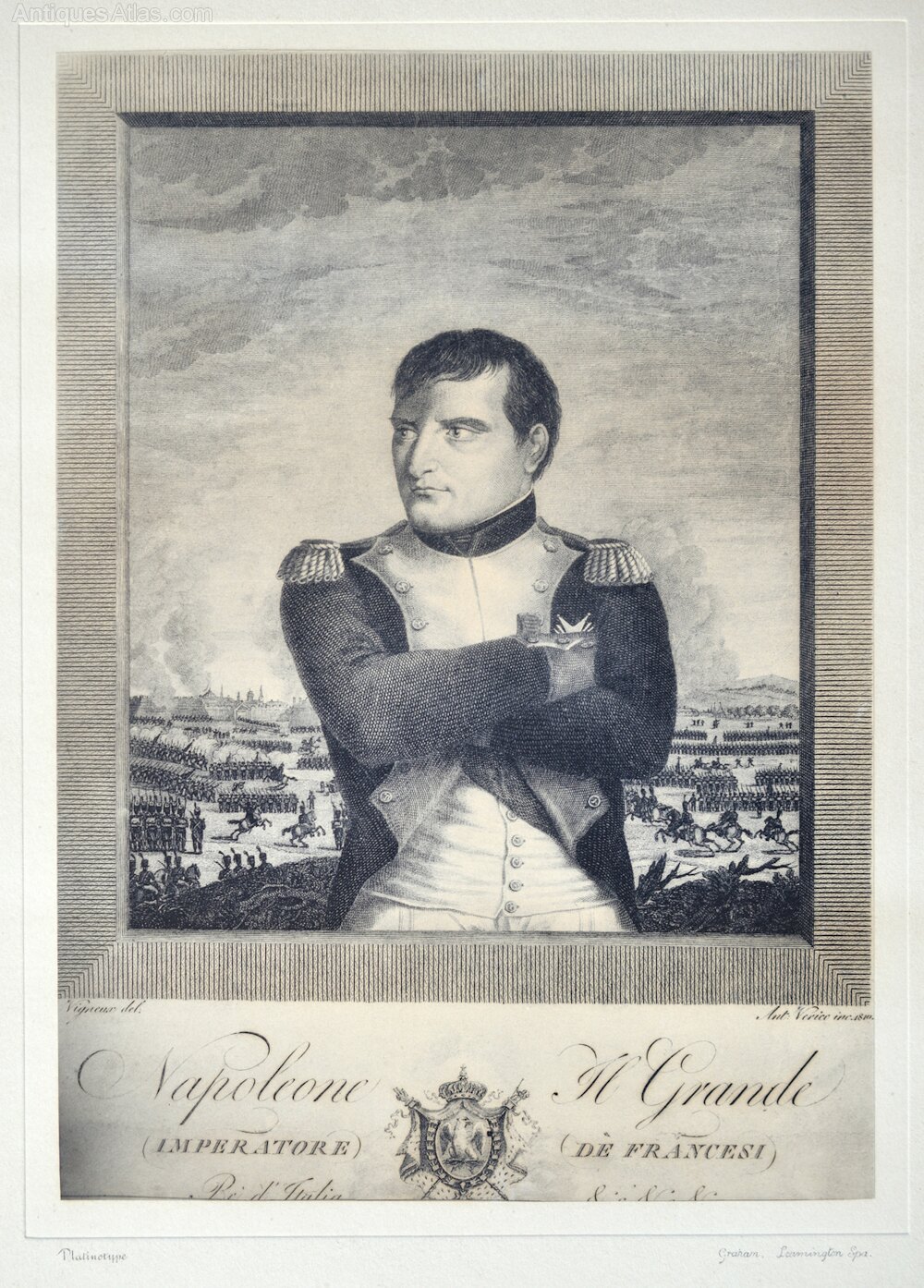 Antiques Atlas - Platinotype Print Of The Emperor Napoleon as176a919