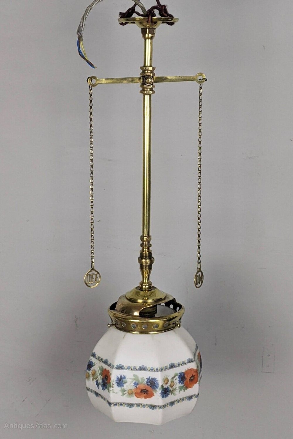 Antiques Atlas - Antique Pendant Light Gasolier as623a3276