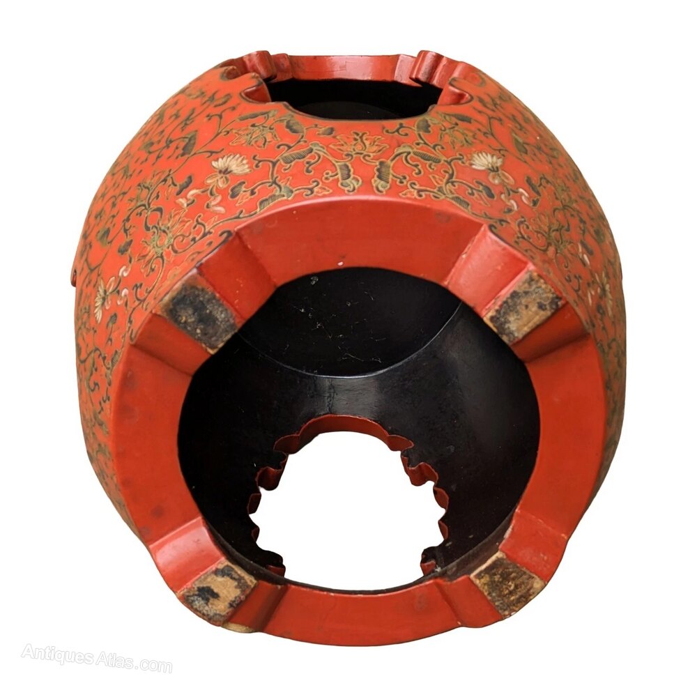 Chinese Red Lacquer Barrel Stool as623a4650 - Antiques Atlas