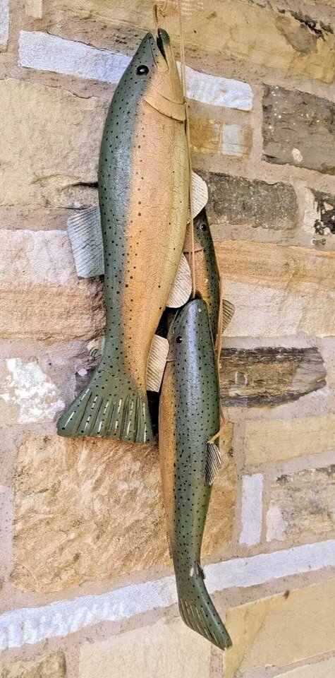 Antiques Atlas - Vintage Carved Wood Hanging Fish Trophy Display as623a3833