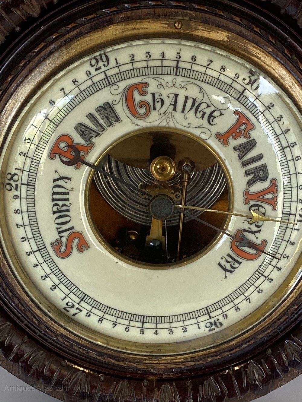 Antiques Atlas - Antique Round Aneroid Wall Barometer