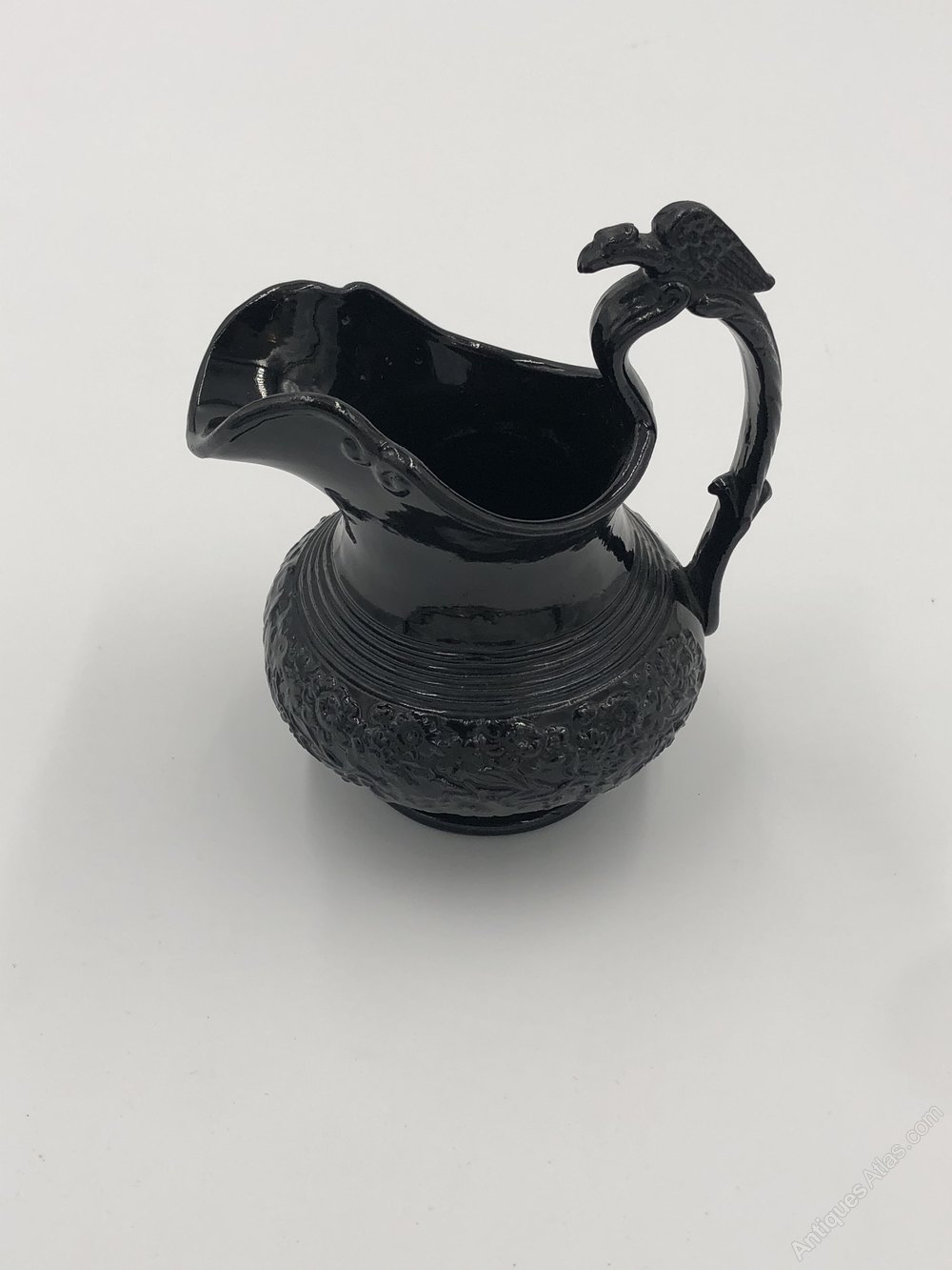 Antiques Atlas - Unusual Antique Black Basalt Pottery Milk Jug