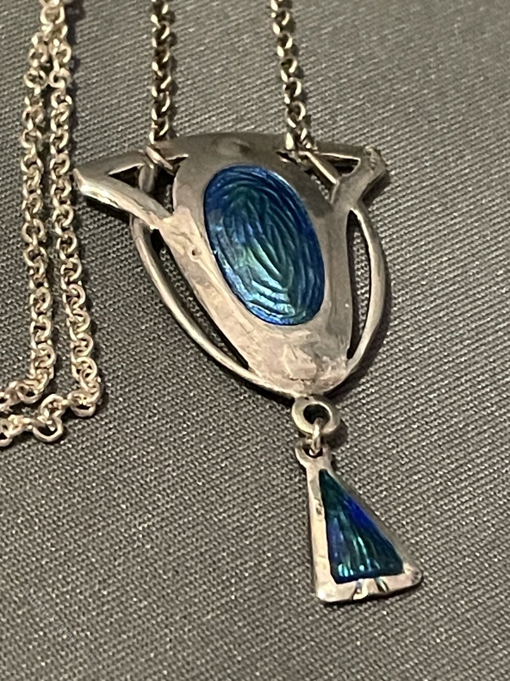 Antiques Atlas - Charles Horner Silver & Enamel Pendant as218a4063 / FIAO-E