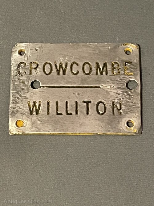 Antiques Atlas - Crowcombe - Williton Alloy Name Plate as218a4089 / XGW ...