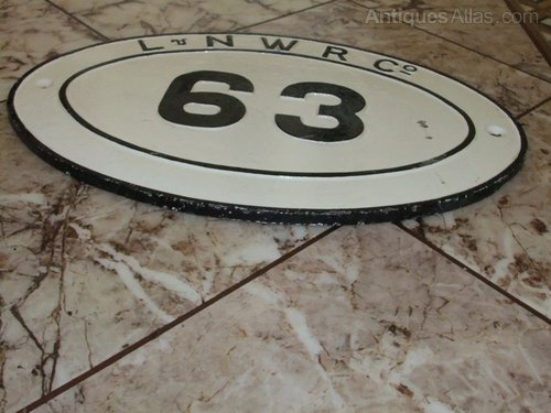 Antiques Atlas - L&NWR Co Bridge Plate Number 63 as218a3073 / XGW-DS-523EOM