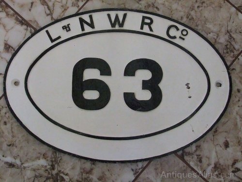 Antiques Atlas - L&NWR Co Bridge Plate Number 63 as218a3073 / XGW-DS-523EOM