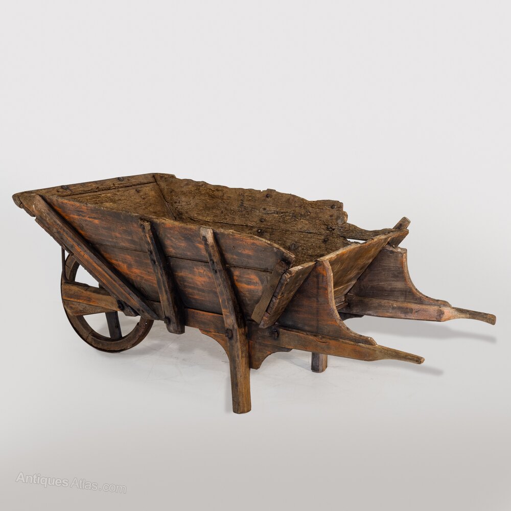 Antiques Atlas - 19th Century Wooden Wheelbarrow as672a781 / RWI9341