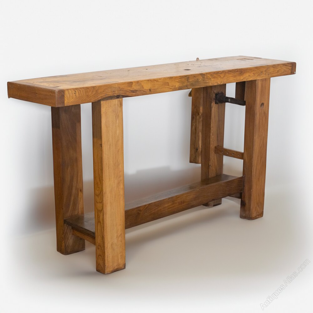 Antique French Cherrywood Workbench as672a722 / RWI 8687 - Antiques Atlas
