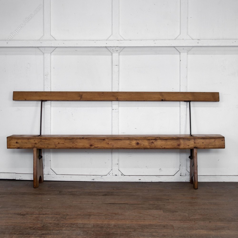 Pine Two Way Tram Bench - Antiques Atlas