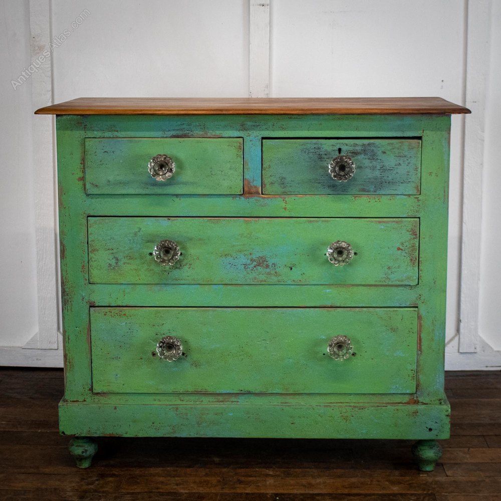 Victorian Two Over Two Chest Of Drawers - Antiques Atlas