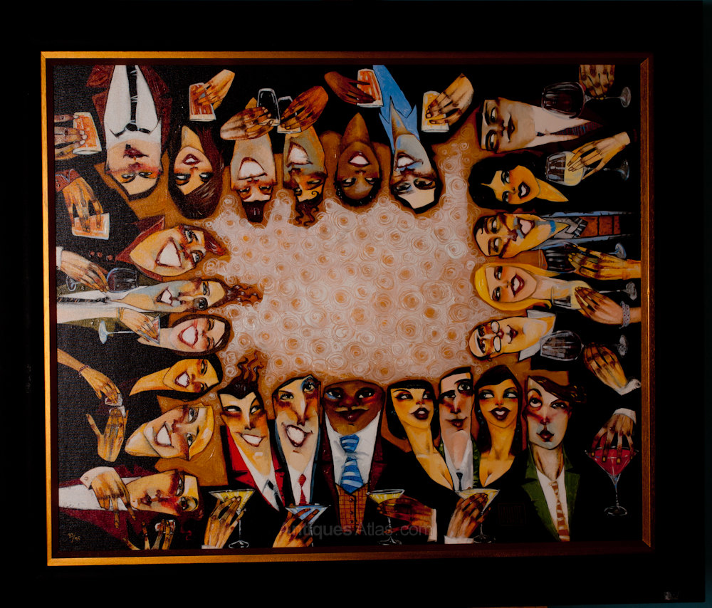 Antiques Atlas - Todd White 1970's Hand Embellished Lithograph