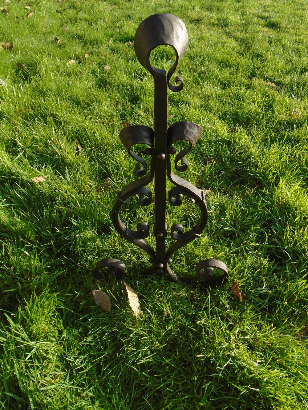 Antiques Atlas - Fine Pair Of Wrought Iron Arts & Crafts Fire Dogs ...