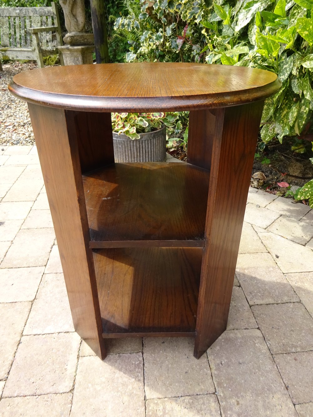 Art Deco Oak Book Table - Antiques Atlas