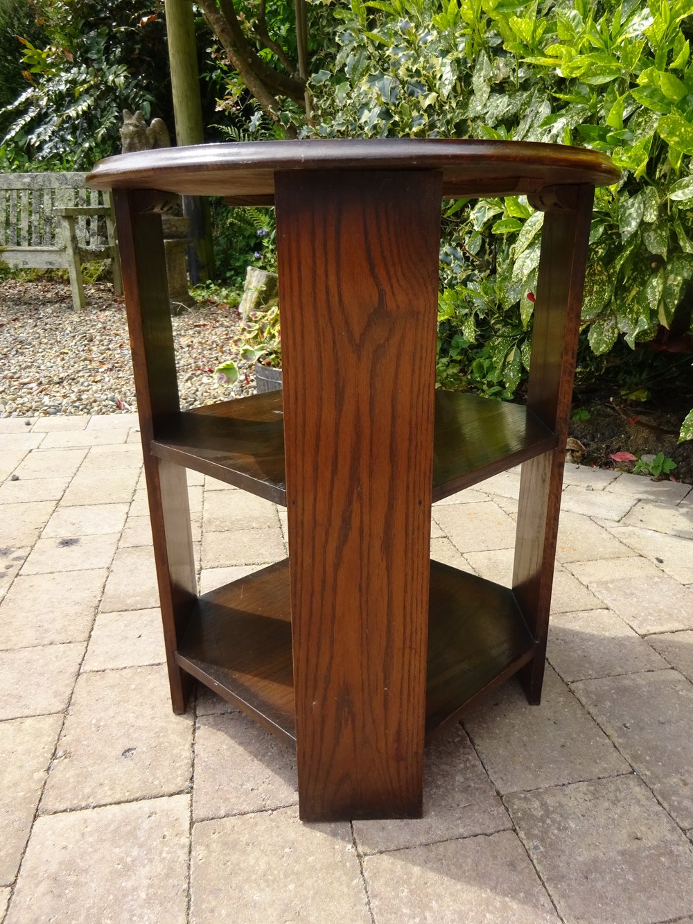 Art Deco Oak Book Table - Antiques Atlas
