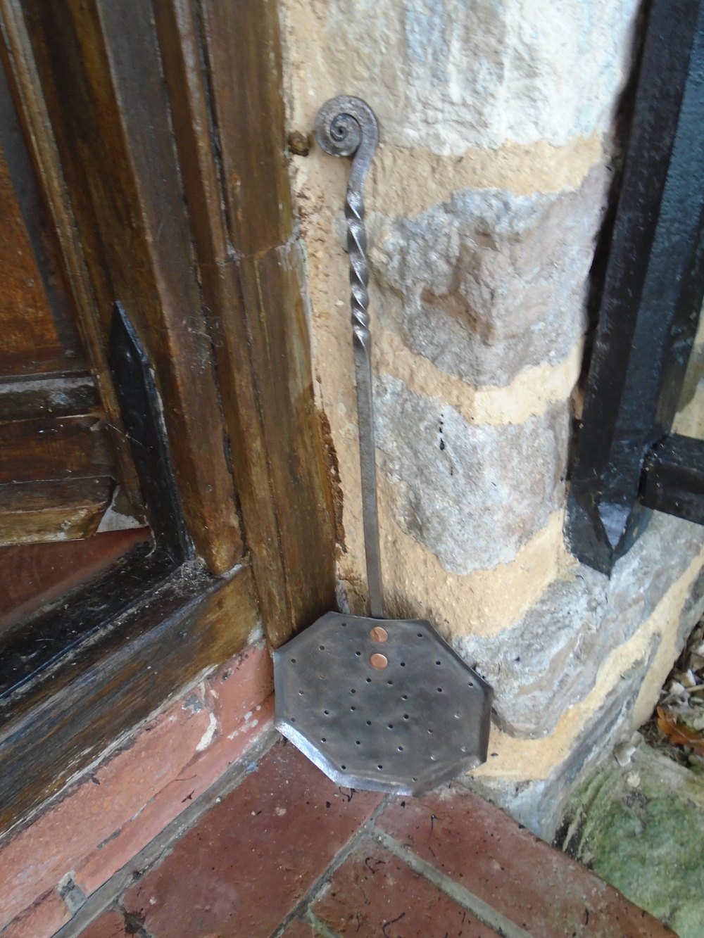 Antiques Atlas - Arts & Crafts Steel Chestnut Roasting Pan