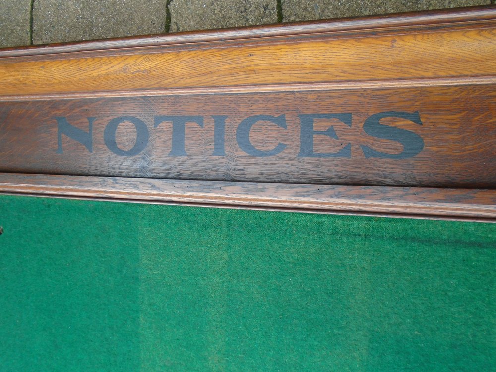 Antiques Atlas - Rare Arts & Crafts Oak Notice Board