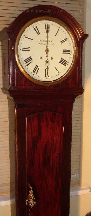 Antiques Atlas - ANTIQUE 8 BELLS FUSEE MOVEMENT LONGCASE CLOCK