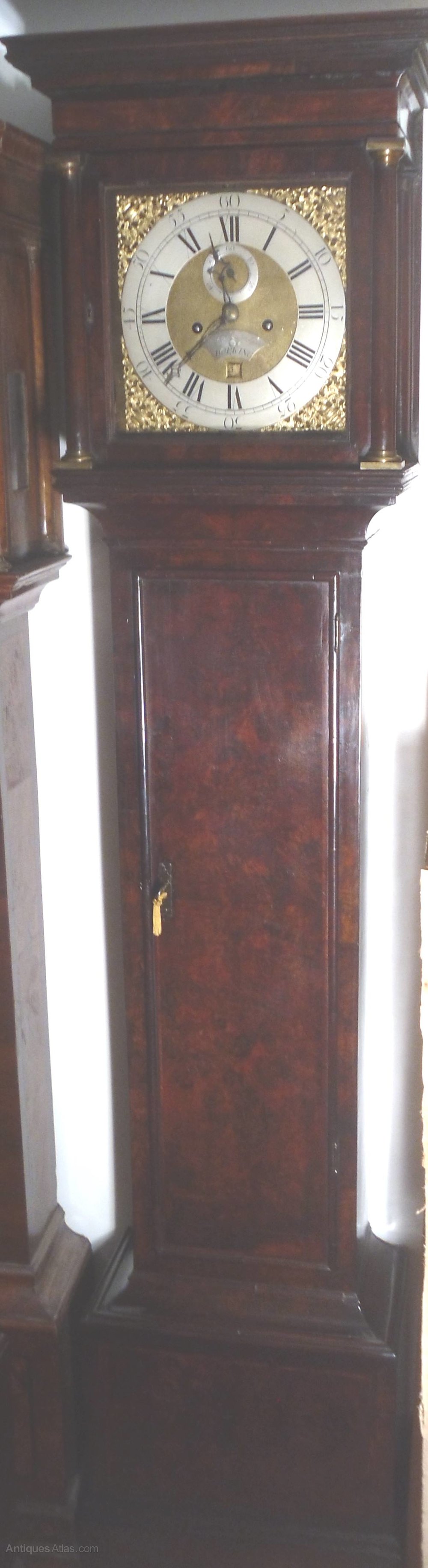 Antiques Atlas - SUPERB WALNUT LONGCASE CLOCK "DORKING"