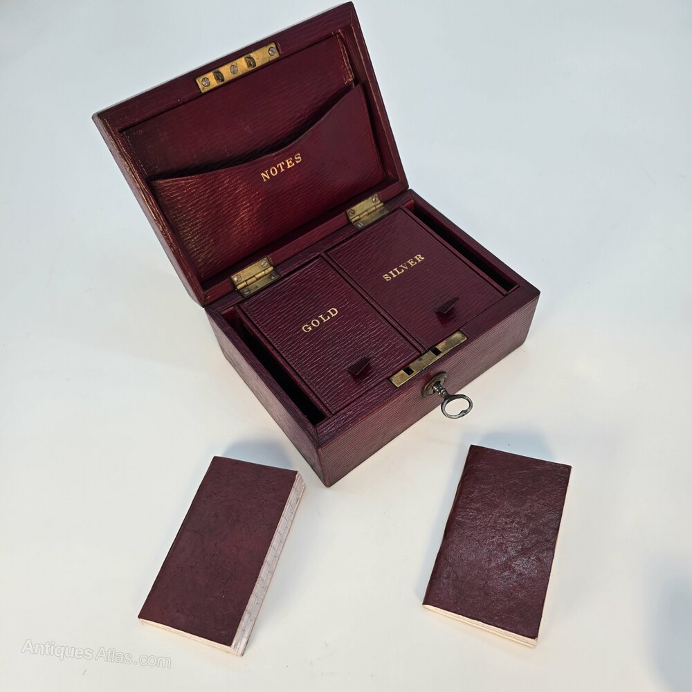 Antiques Atlas - Bullion Box Made From Moroccan Red Leather C1890 as755a565