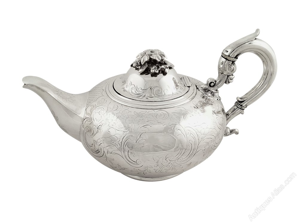 Antiques Atlas - Antique Victorian Sterling Silver Teapot 1862