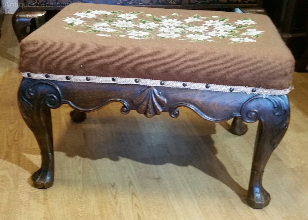 19th Century Mahogany Irish Stool. - Antiques Atlas