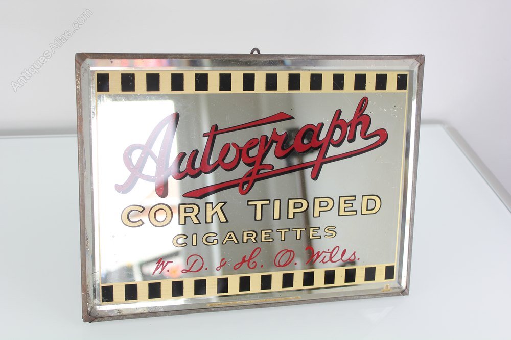 Antiques Atlas - Wills Cigarette Advertising Mirror