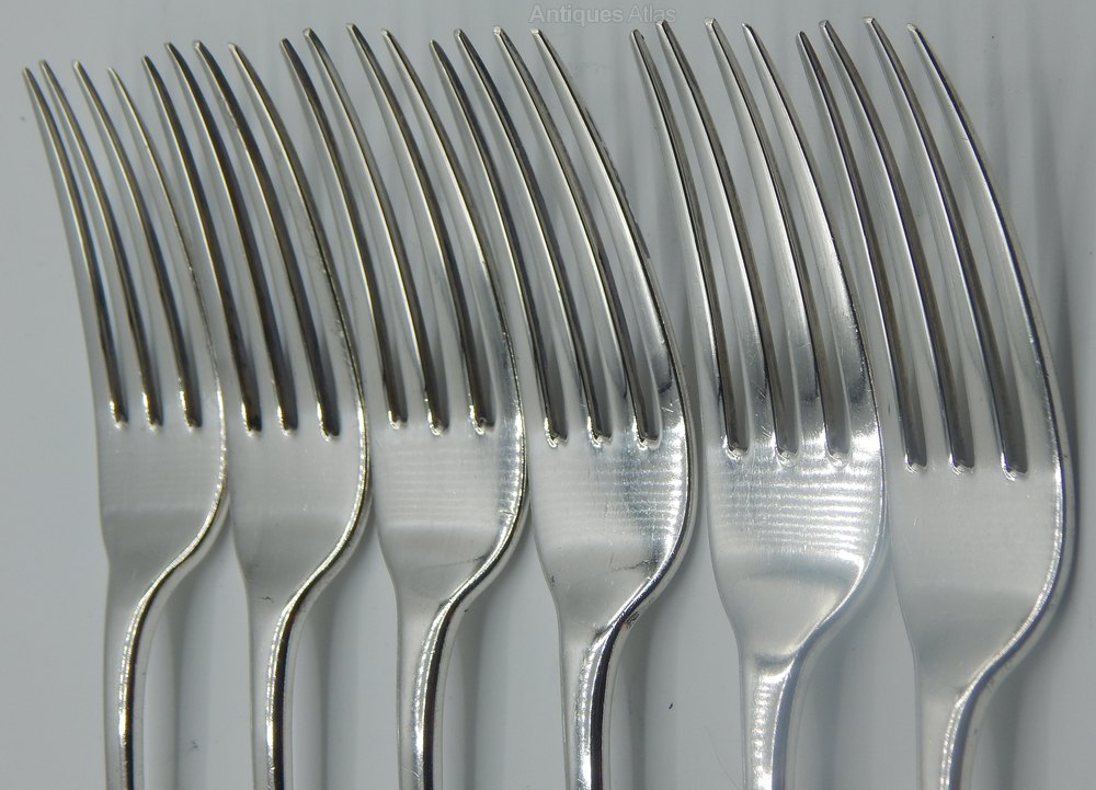 Antiques Atlas - Set Of Six George Lll Silver Table Forks