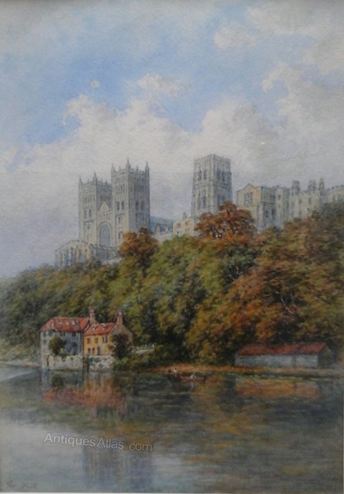 Antiques Atlas - George Fall W/C Durham Cathedral From The River